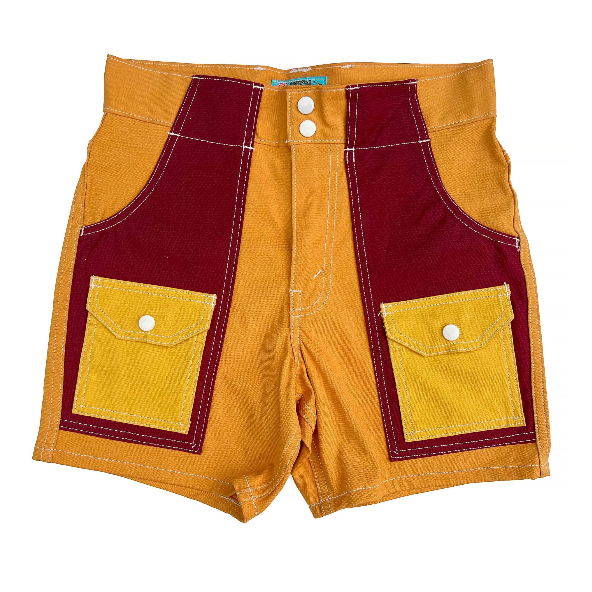 Manureva Deck Shorts "Cooper Ed." - Orange Tutti Frutti | Mister Freedom®