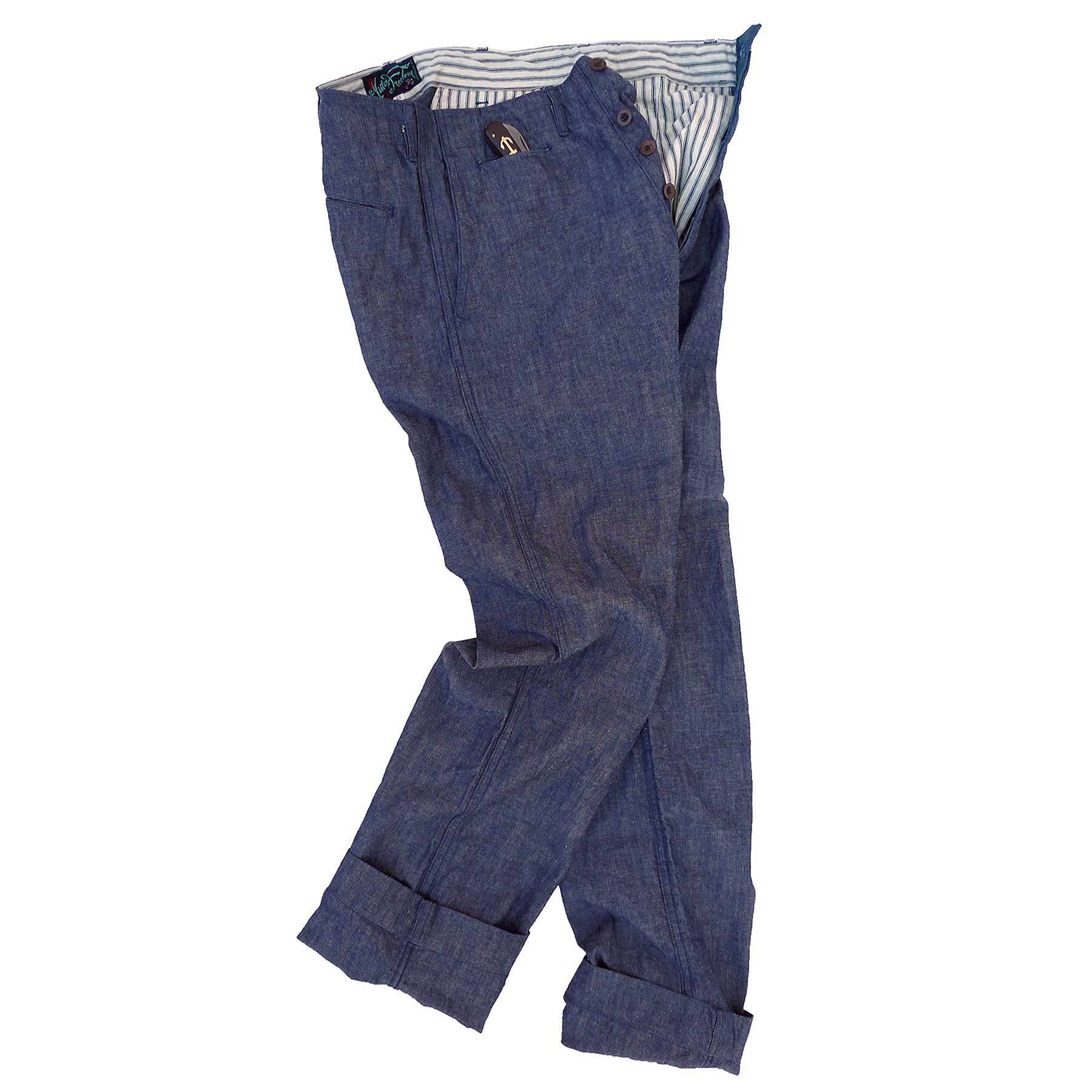 Naval Chinos Type No. 266ic - Chambray | Mister Freedom®