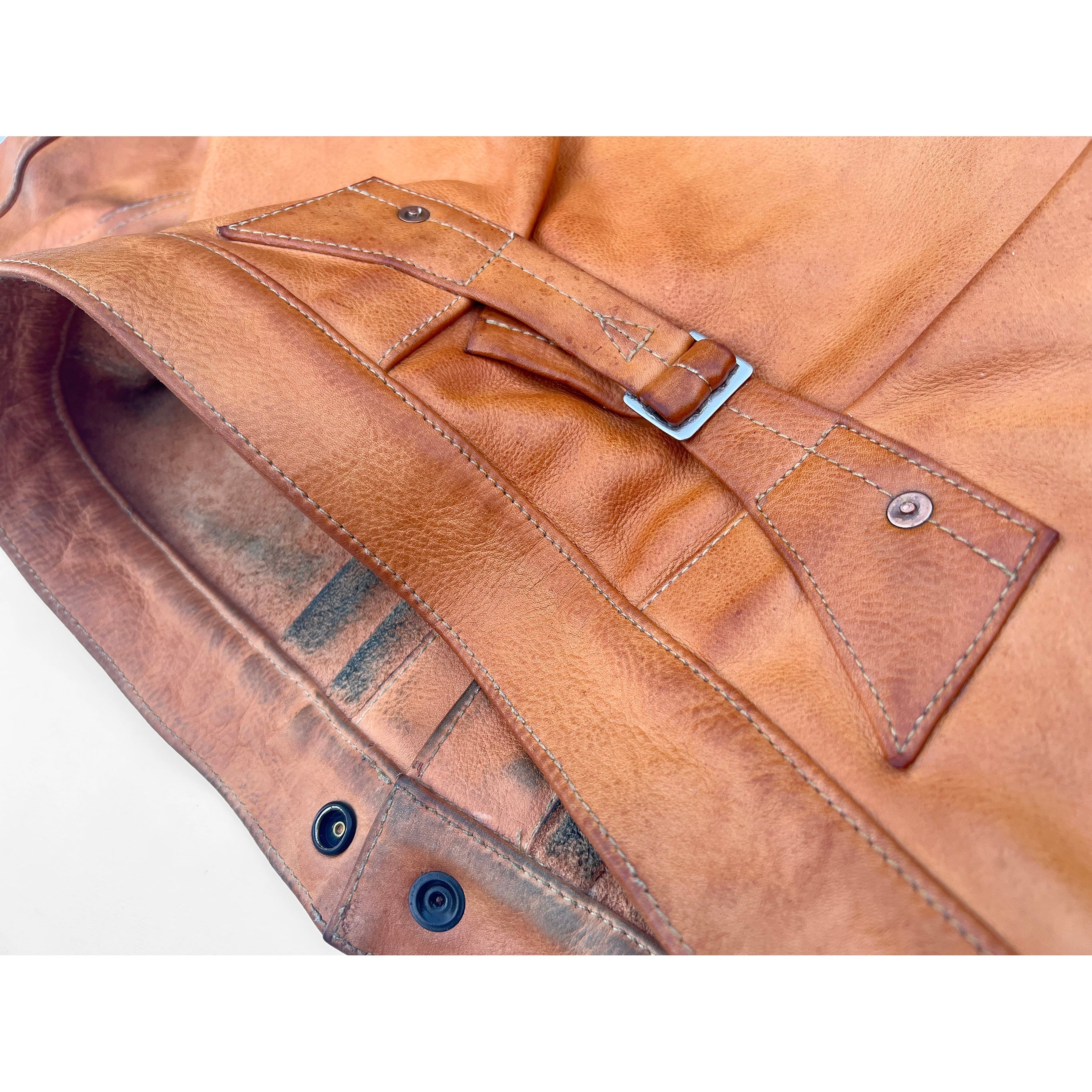 Ranch Blouse "Randall" - Natural Veg-Tan Leather | Mister Freedom®